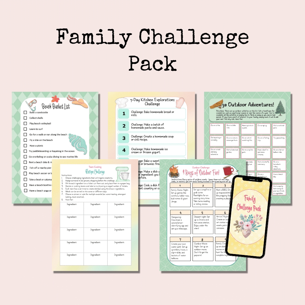 The Family Challenge Pack | That PLR Girl